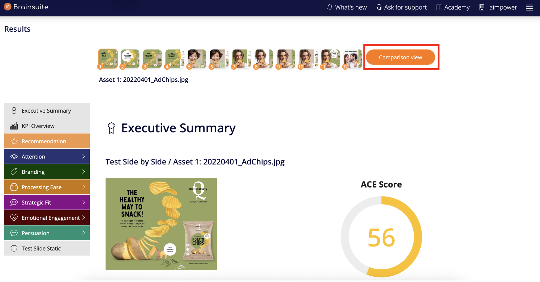 New in Brainsuite: Side-by-side result comparison – brainsuite Academy
